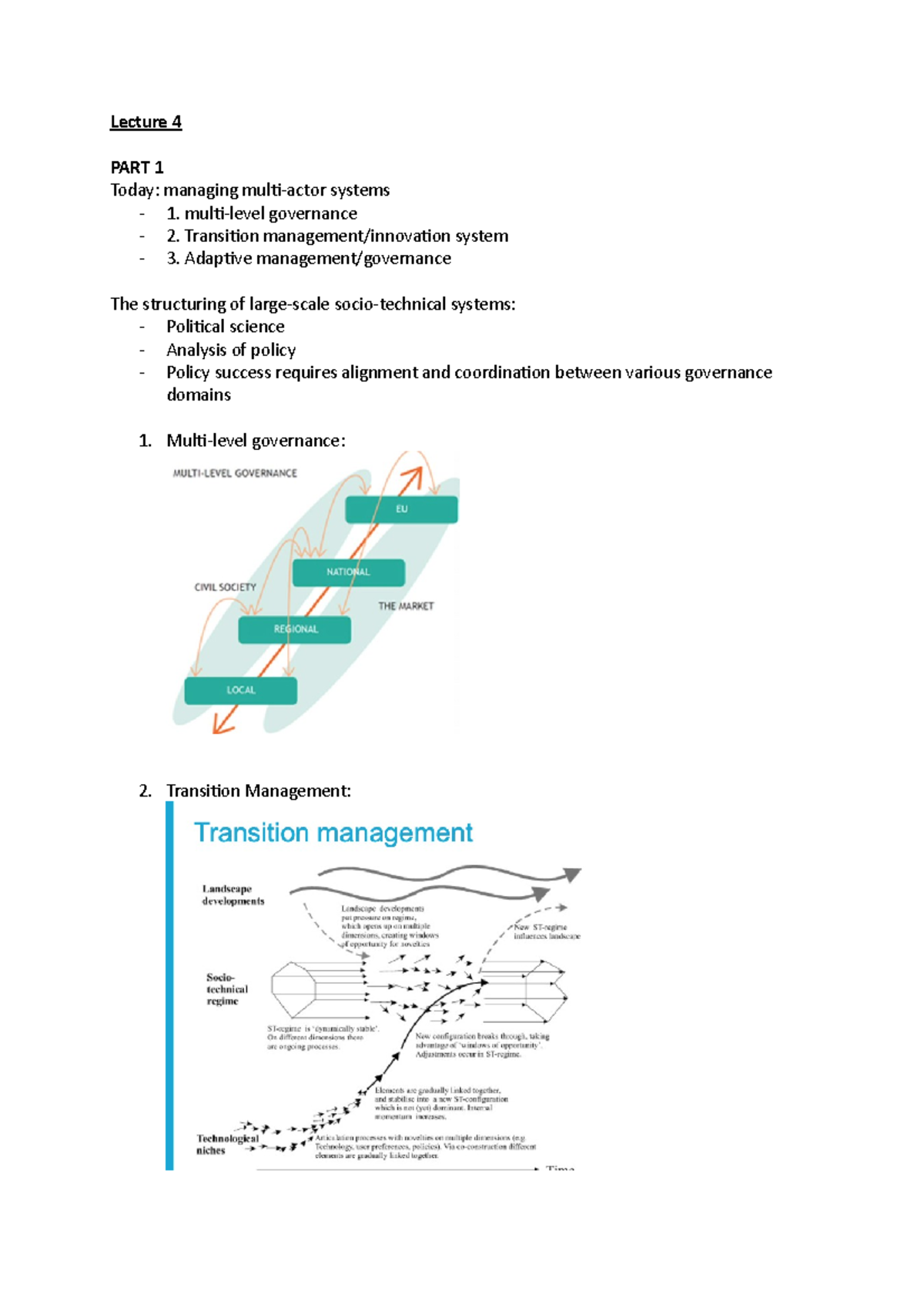 Lecture 4 Managing Multi Actor Lecture 4 Part 1 Today Managing Multi