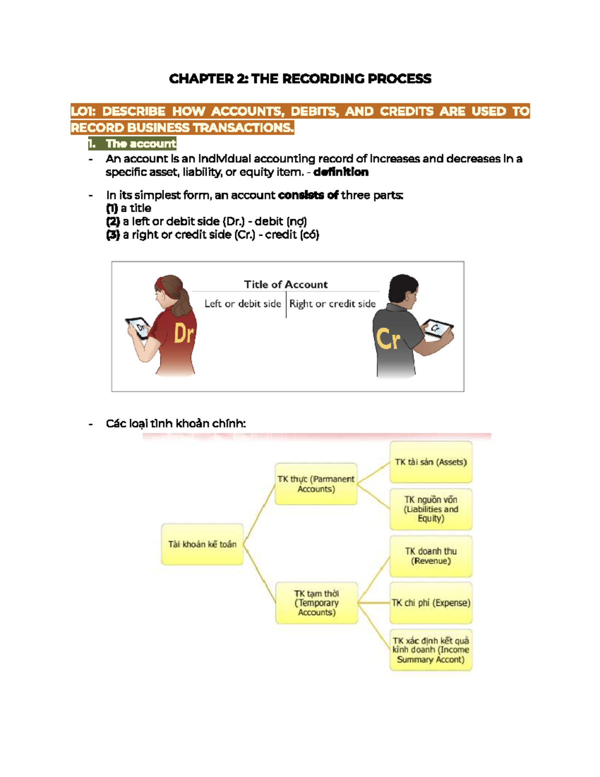 Chapter 2 - NLKT - take note - nguyên lý kế toán - Studocu