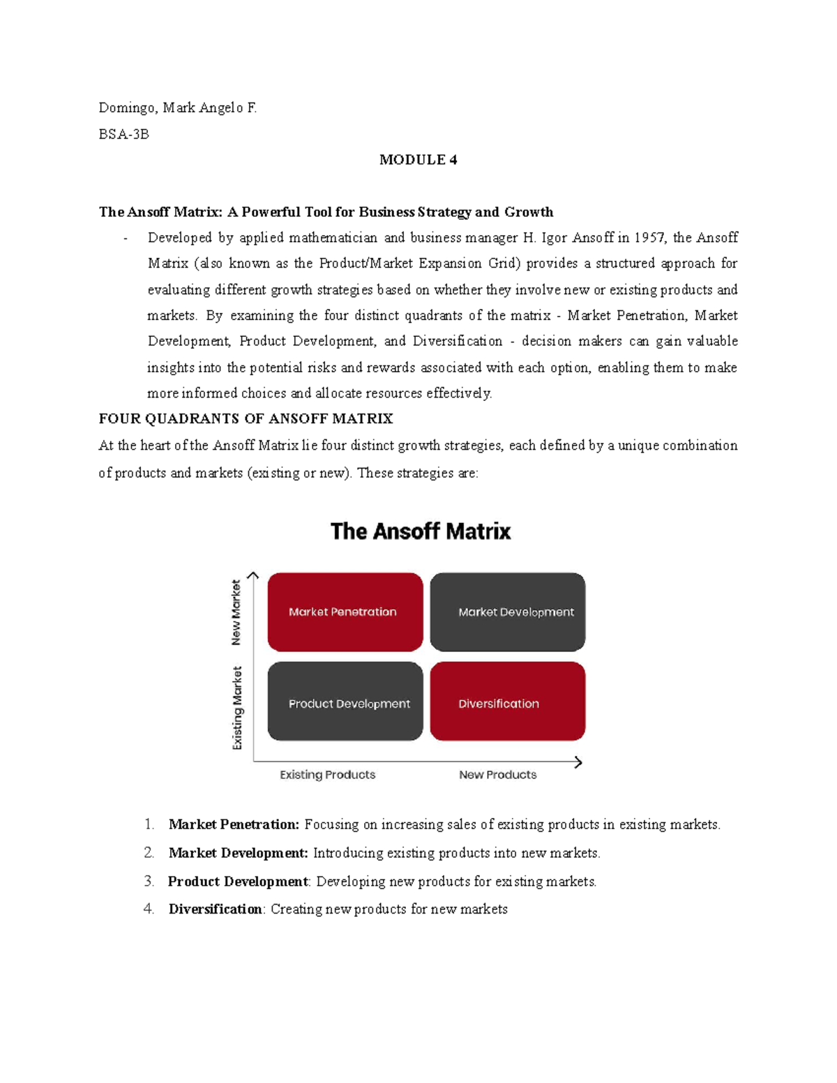 Module 4Notes Angelo Domingo - Domingo, Mark Angelo F. BSA-3B MODULE 4 ...