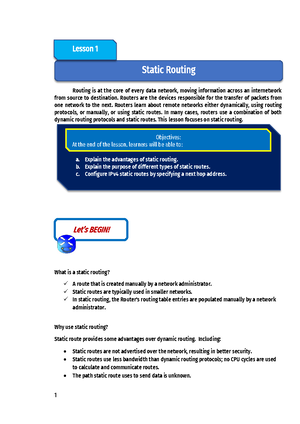 Net301 Module 1 Lesson 3 Activity 1 - Module 1 Routers and Routing ...