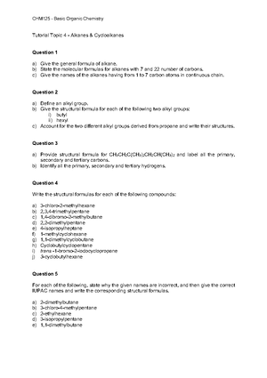 Experiment 1 CHM125 1 - LAB REPORT BASIC ORGANIC CHEMISTRY CHM 125 ...