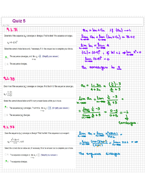 Test 3 - calc 2 - MAC2312 - Studocu