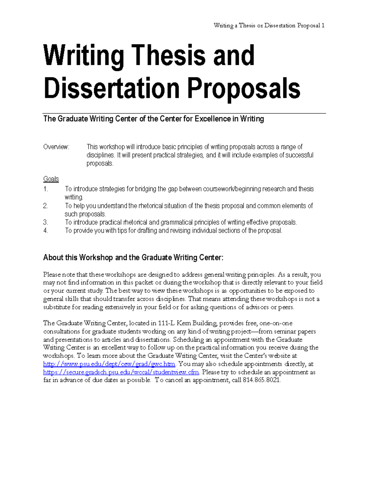 Dissertation Proposal Guide - Writing Thesis and Dissertation Proposals ...
