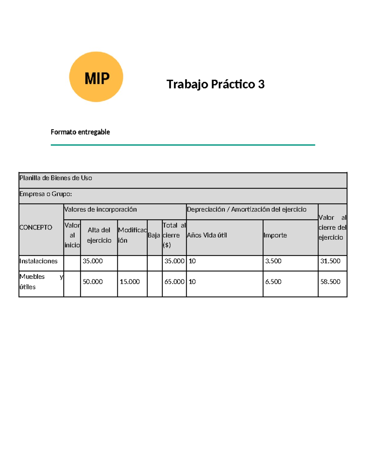 TP3 - Modelo a completar.docx bienes de uso-1 - Contabilidad Básica y de Gestión - Studocu