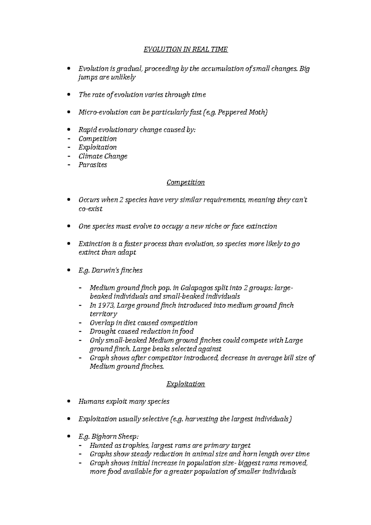 Evolution In Real Time - Lecture notes, lecture 18 - EVOLUTION IN REAL ...