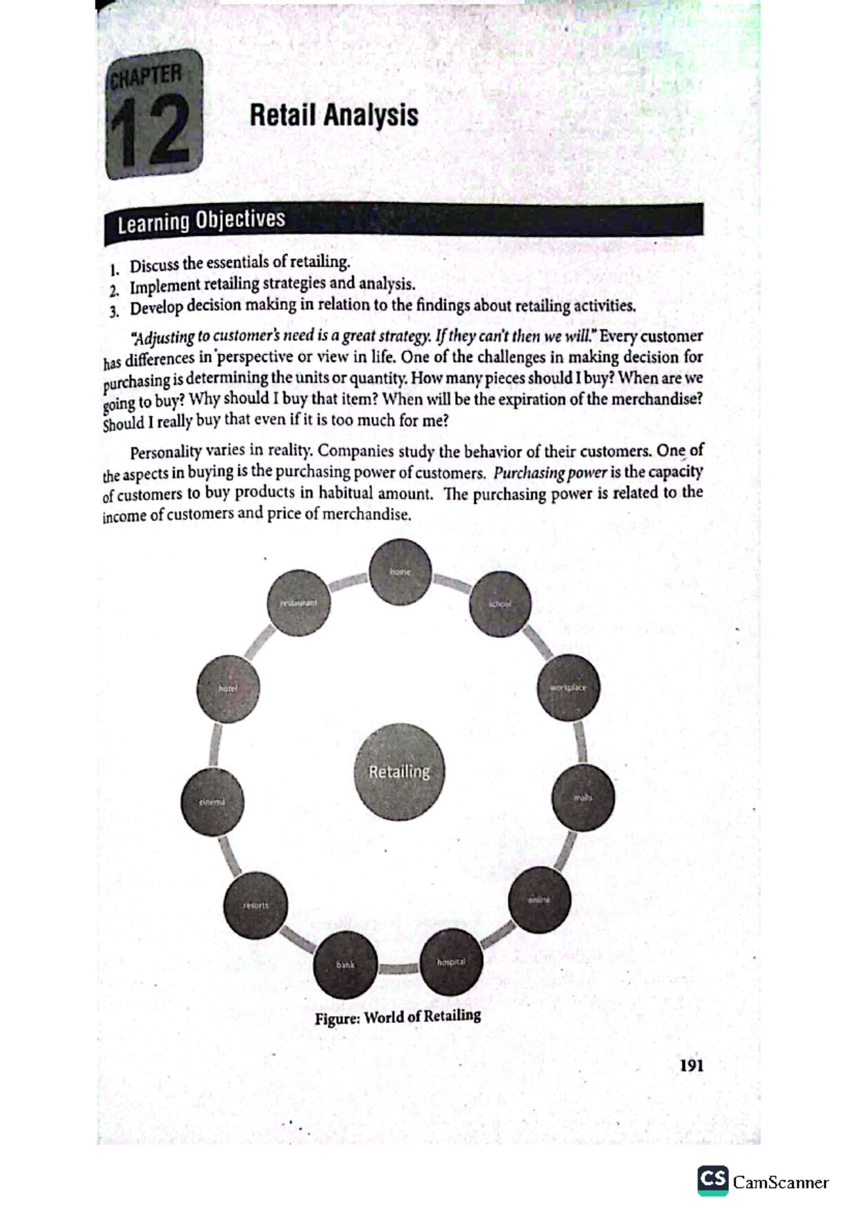 Chapter 12- Retail- Analysis - CHAPTER 12 Retail Analysis Learning ...