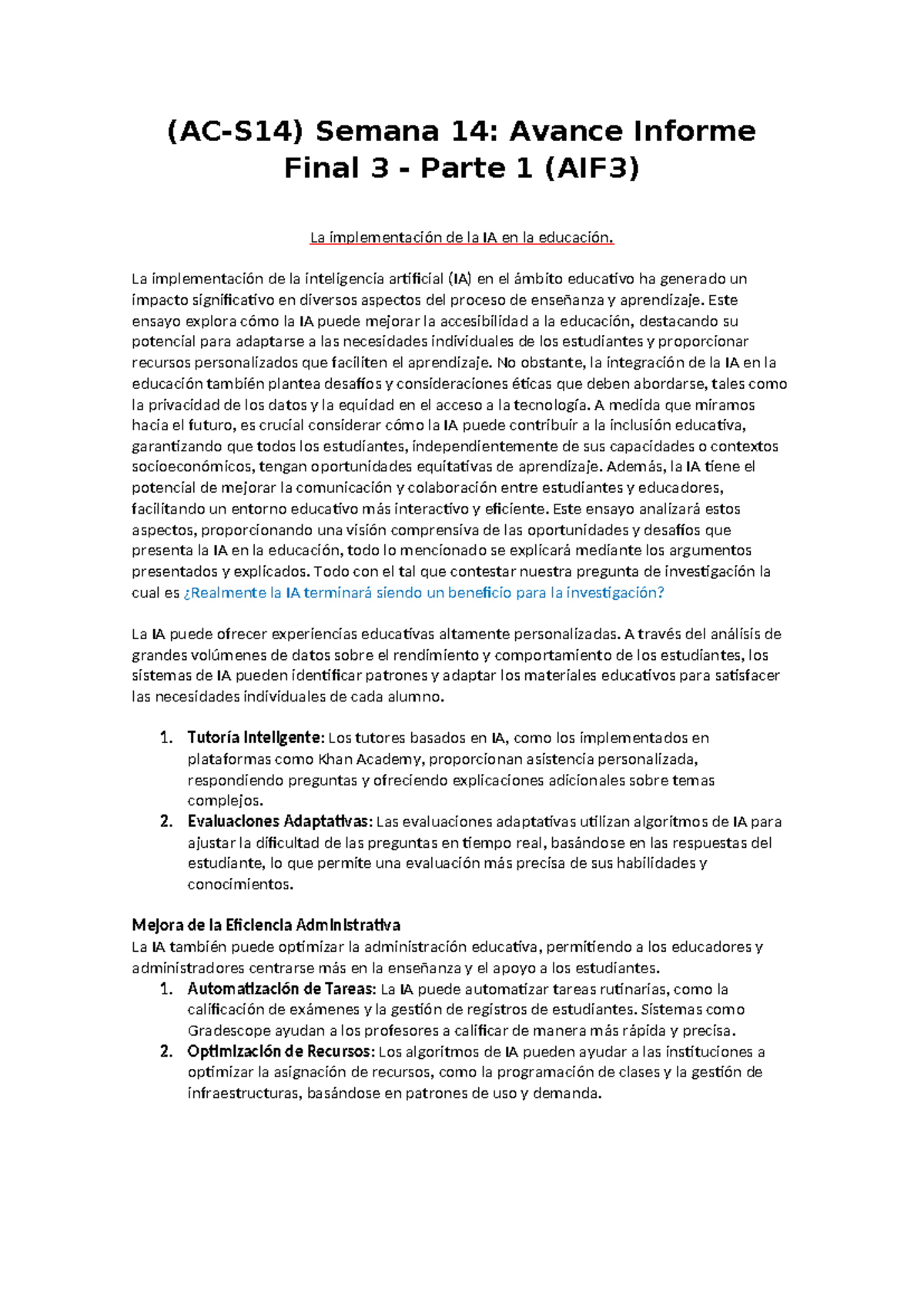 Sem 11 tarea de investigación - (AC-S14) Semana 14: Avance Informe ...