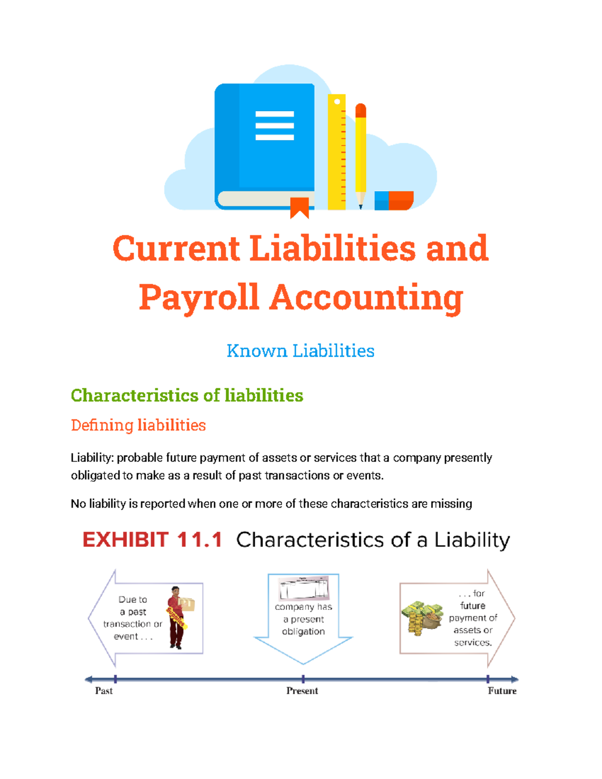 Accounting Chapter 11 - Lecture note for Busi031 - Current Liabilities and Payroll Accounting ...