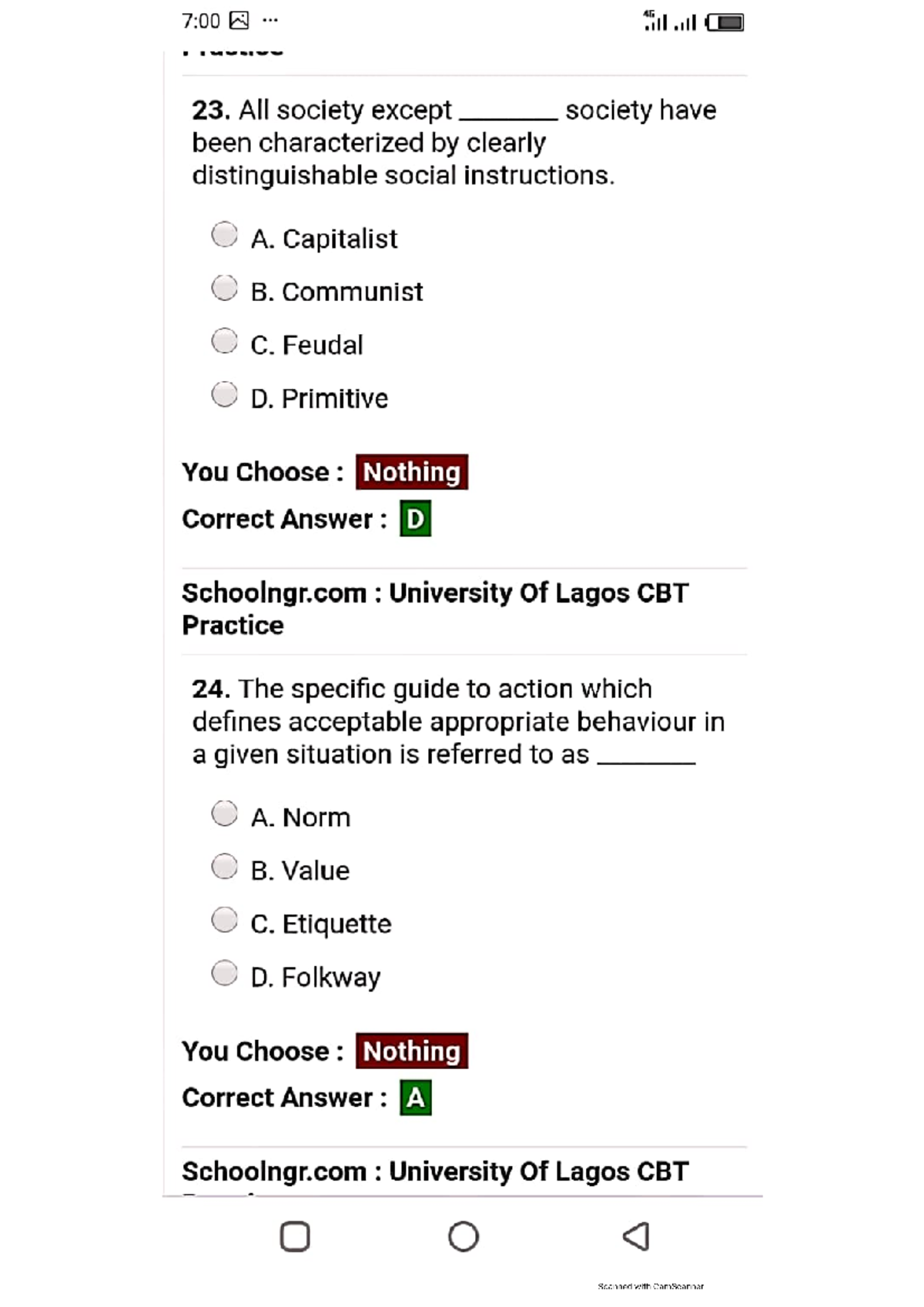 Soc 111 pqs - practice questions on introduction to sociology ...