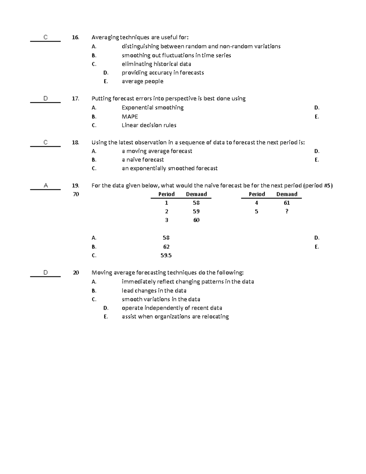 Book4 - ACCOUNTING FOR SPL - C 16. Averaging techniques are useful for ...