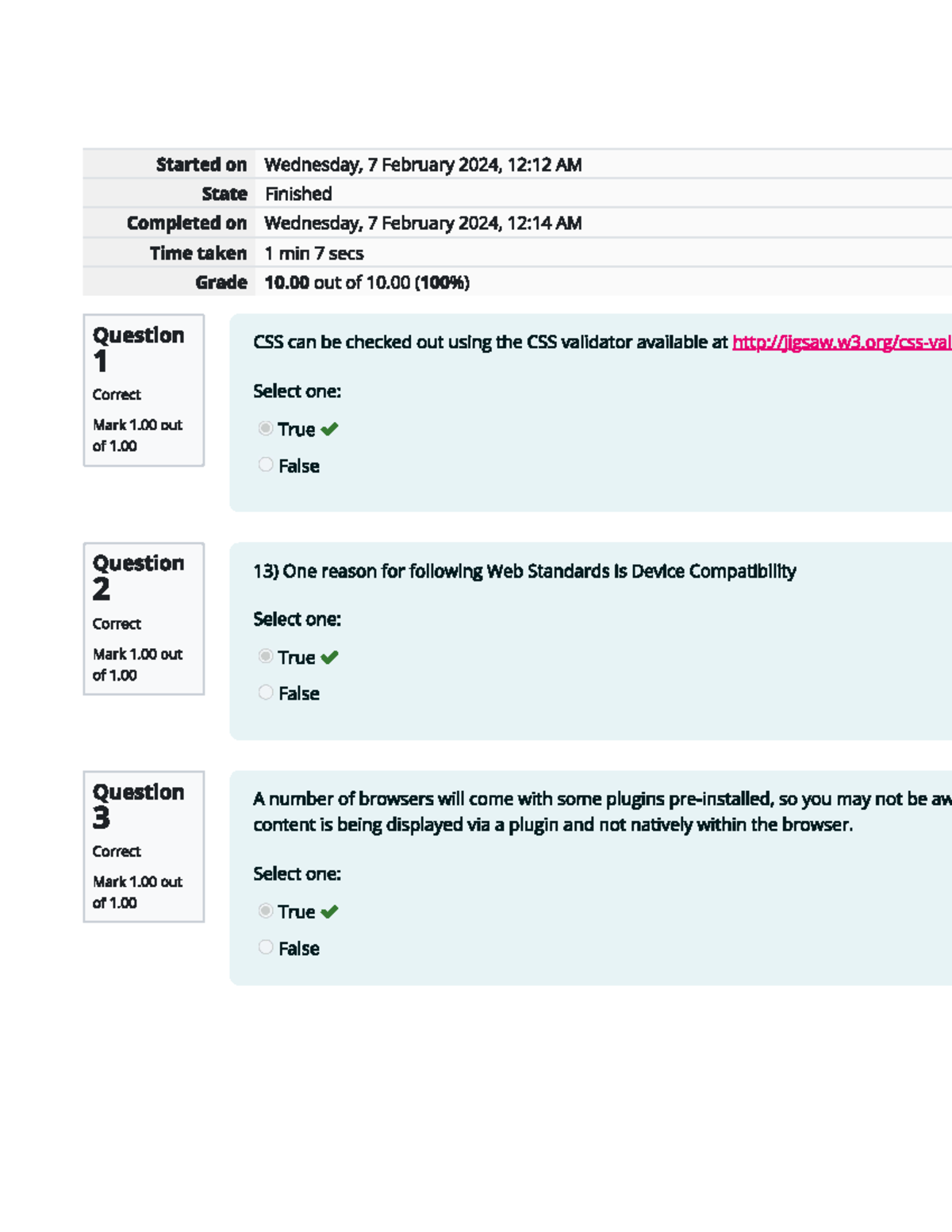 SELF quiz unit 1 - SELF Quiz unit 1 - web programming 1 - Studocu