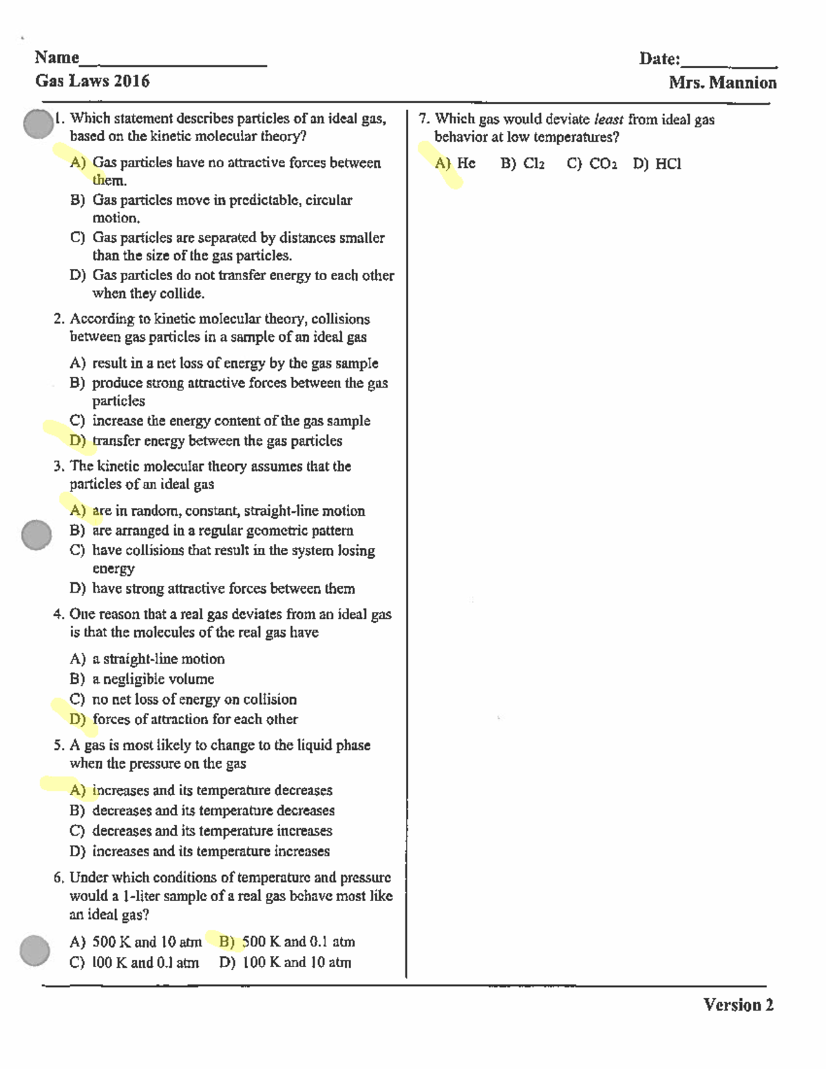 Neil Curtis - gas laws test 2016 - SCILIVSY 20 - Studocu