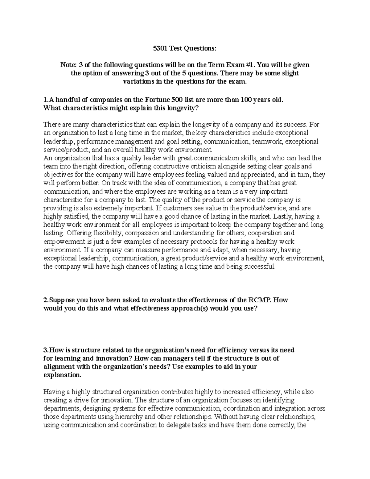 5301 Test Essay Questions For Midterm 1 5301 Test Questions Note 3 5301-test-essay-questions-for-midterm-1-5301-test-questions-note-3