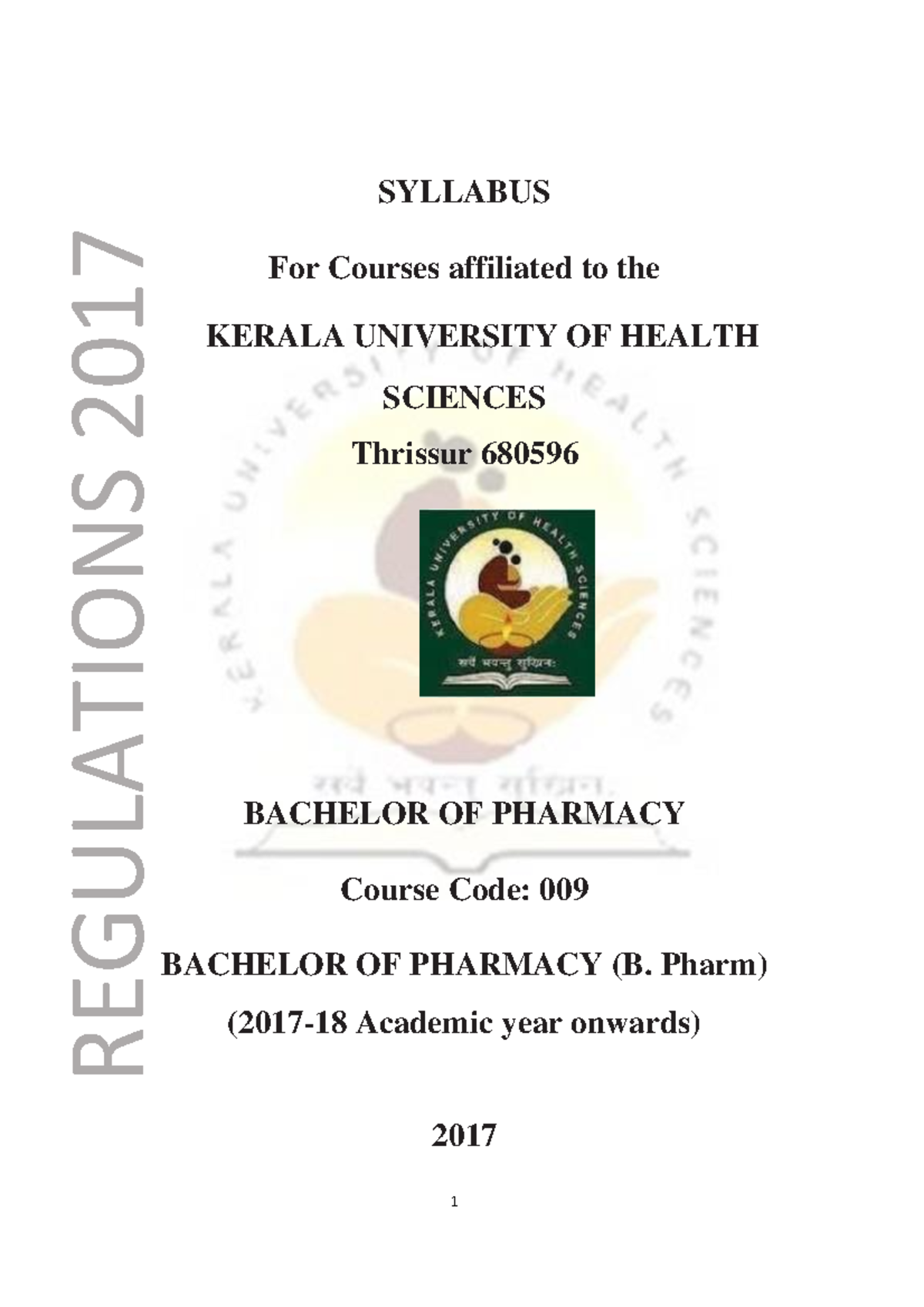 B.Pharm-course-and-syllabus-to-be-uploaded - REGULATIONS 2017 SYLLABUS ...