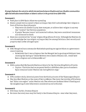 DBQ rubric checklist - Yuh - Name: Contextualization (1 point ...