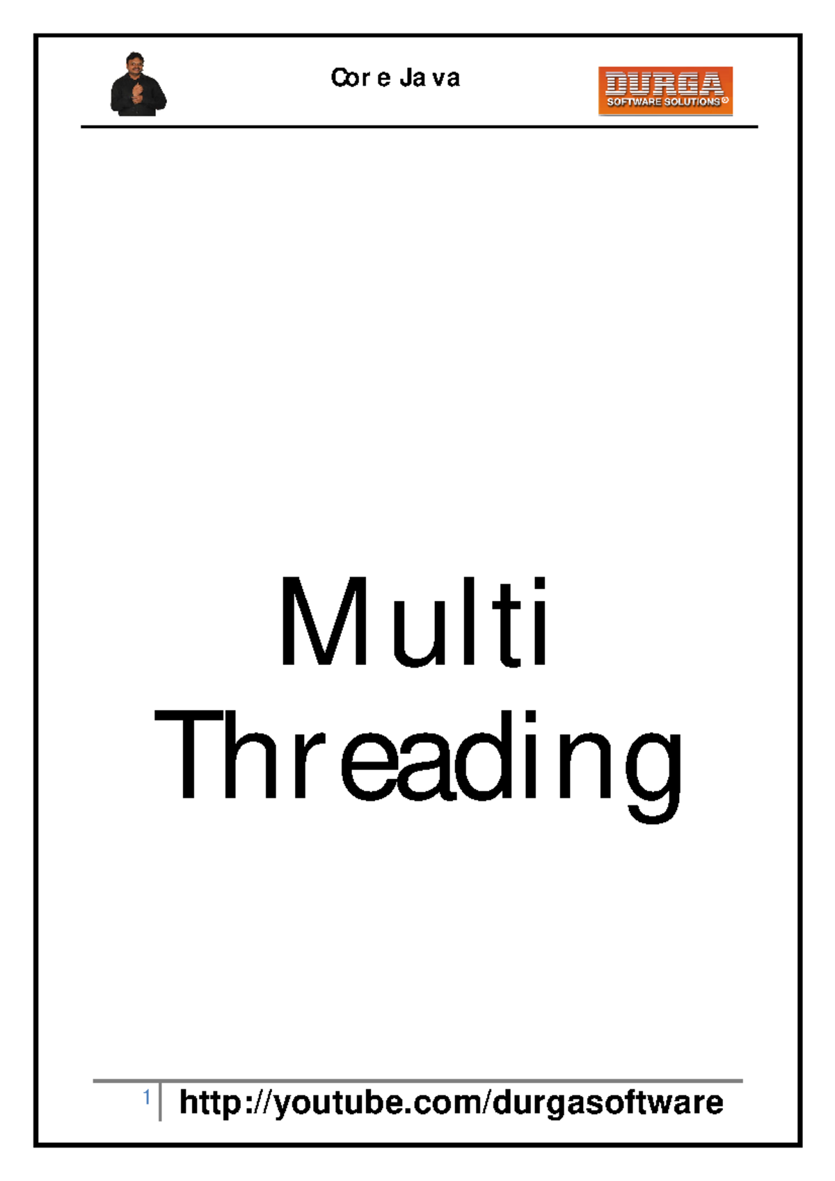 Multi Threading - 1 Multi Threading 2 Q) What is the difference between ...