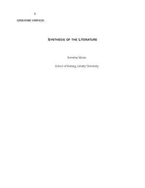 Annotated Bibliography - Annotated Bibliography Cierra Sutton Liberty ...