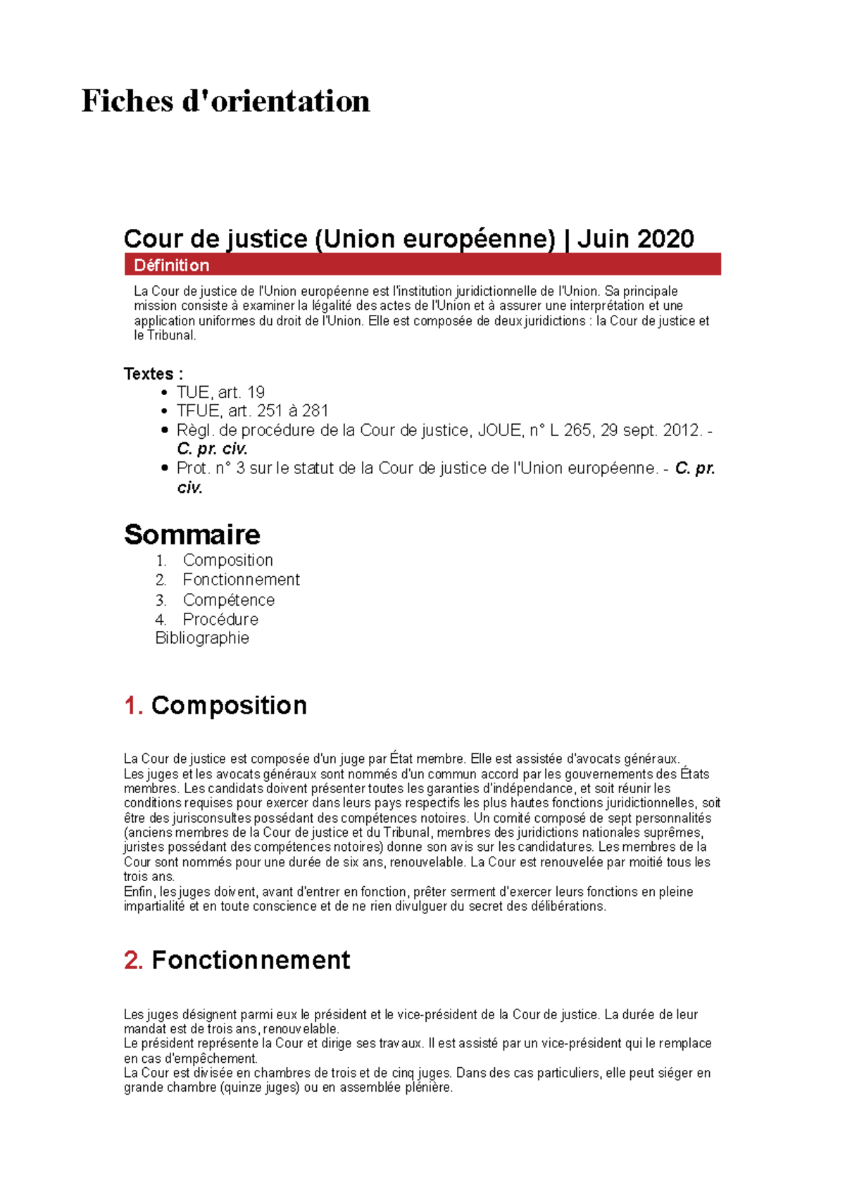 PROCEDURE DE MANQUEMENT PROCEDURE DE MANQUEMENT - Fiches d'orientation ...