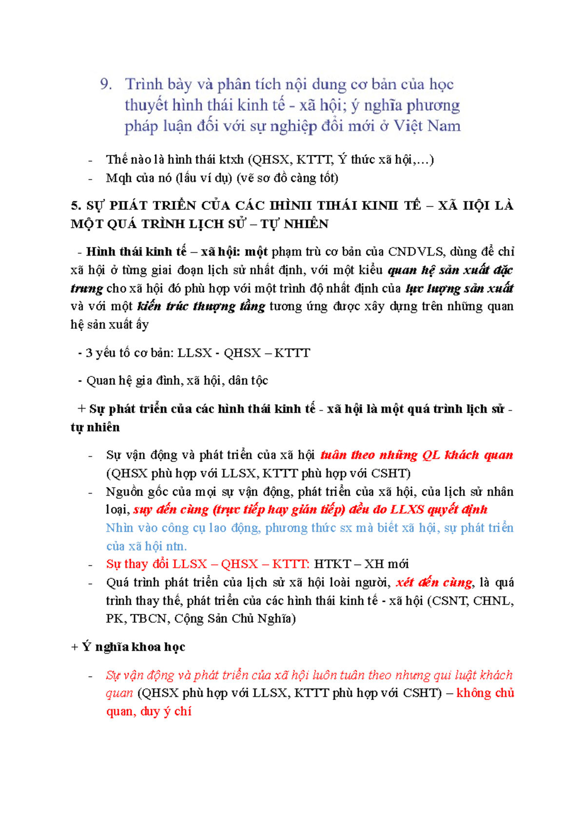 Triết 9 Hinh thai kinh te xa hoi - Thế nào là hình thái ktxh (QHSX ...