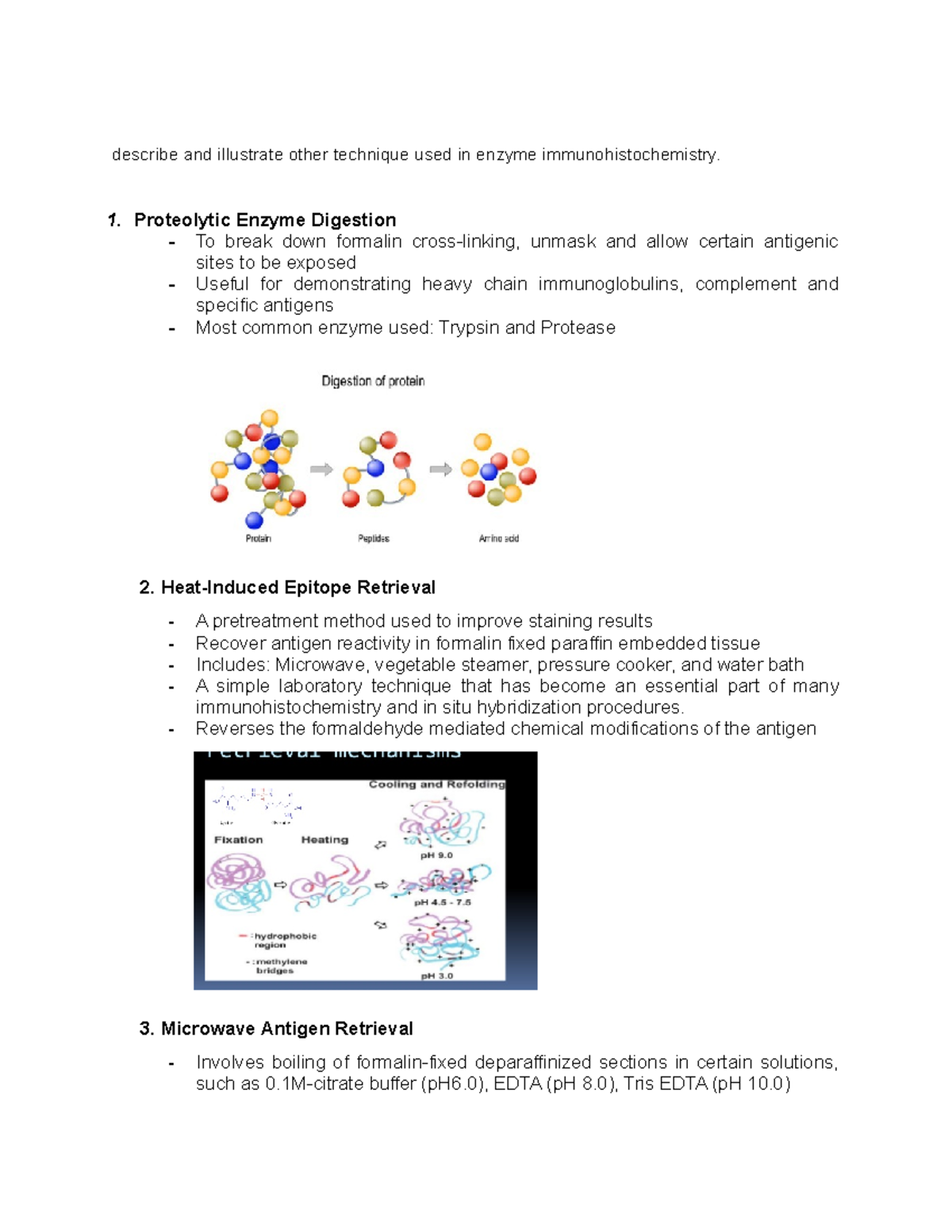Enzymes in Immunohistochemistry - describe and illustrate other ...