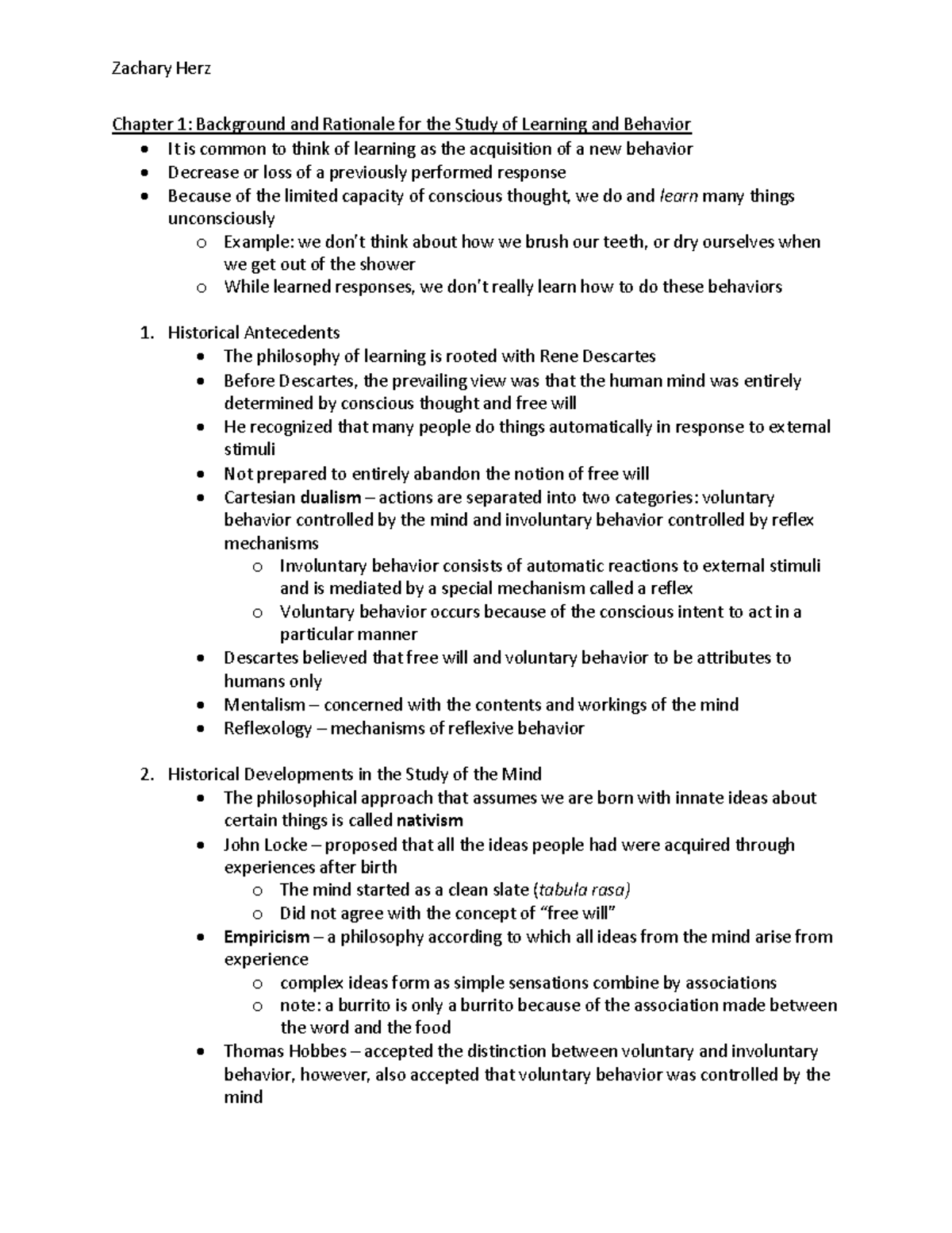 Chapter 1- Background and Rationale for the Study of Learning and ...