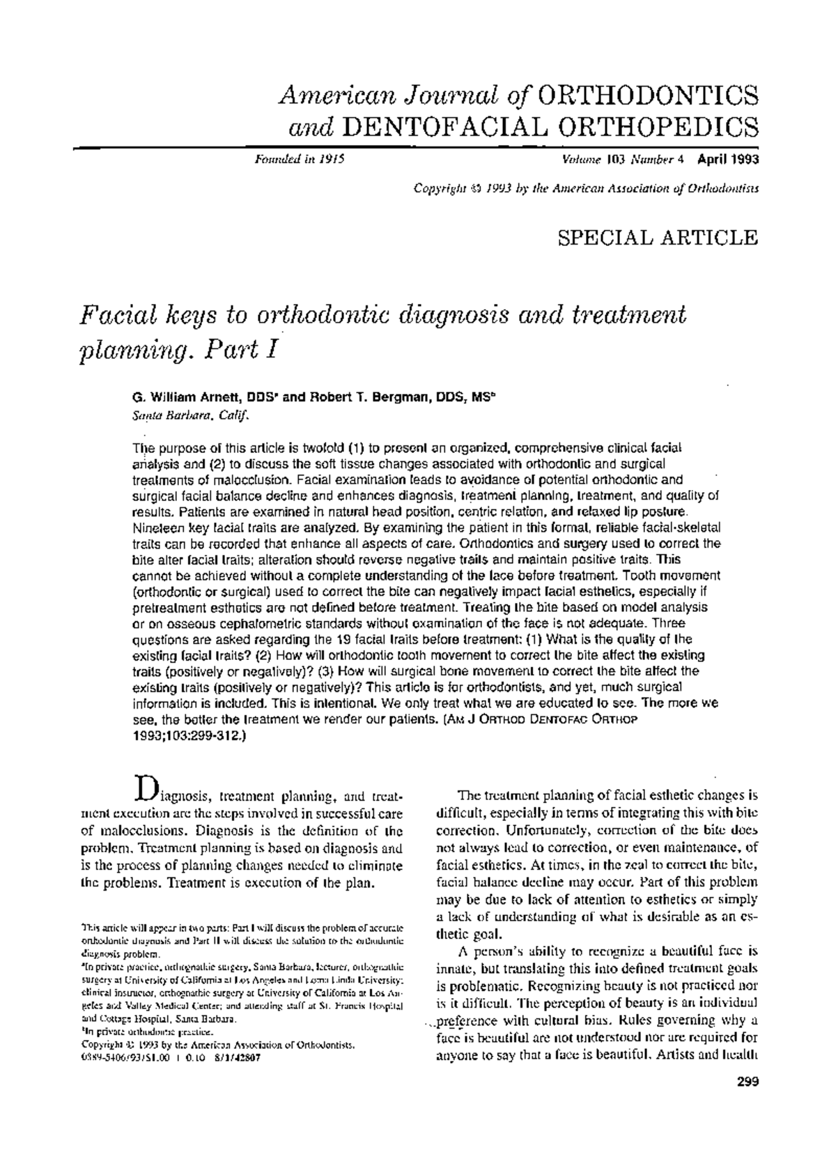 Facial-keys-to-orthodontic-diagnosis-and-treatment-planning-Part-I 1993 ...