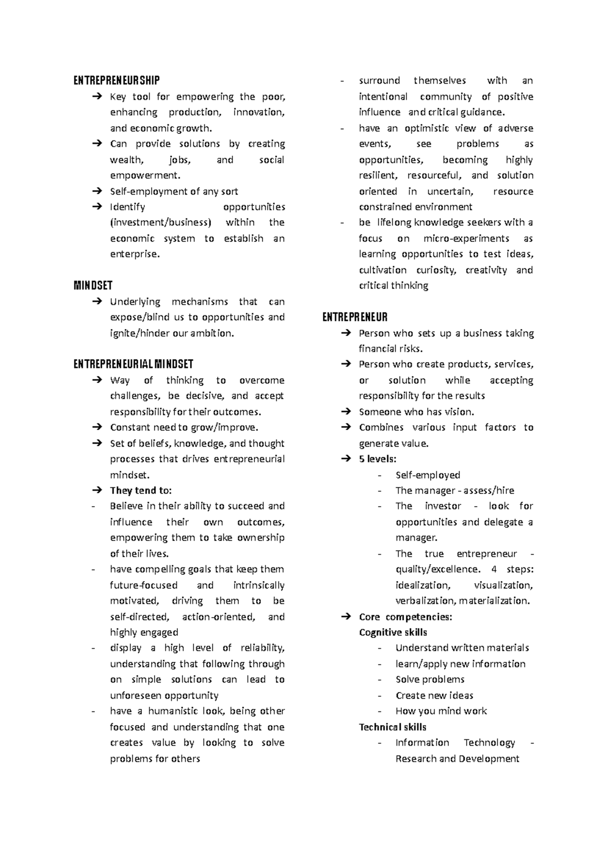 Entrep-I - ENTREPRENEURSHIP Key tool for empowering the poor, enhancing ...