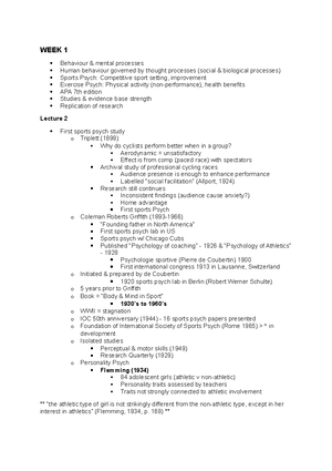 PSYC216 Tutorial Handout Psychological Skills Training - PSYC216 ...