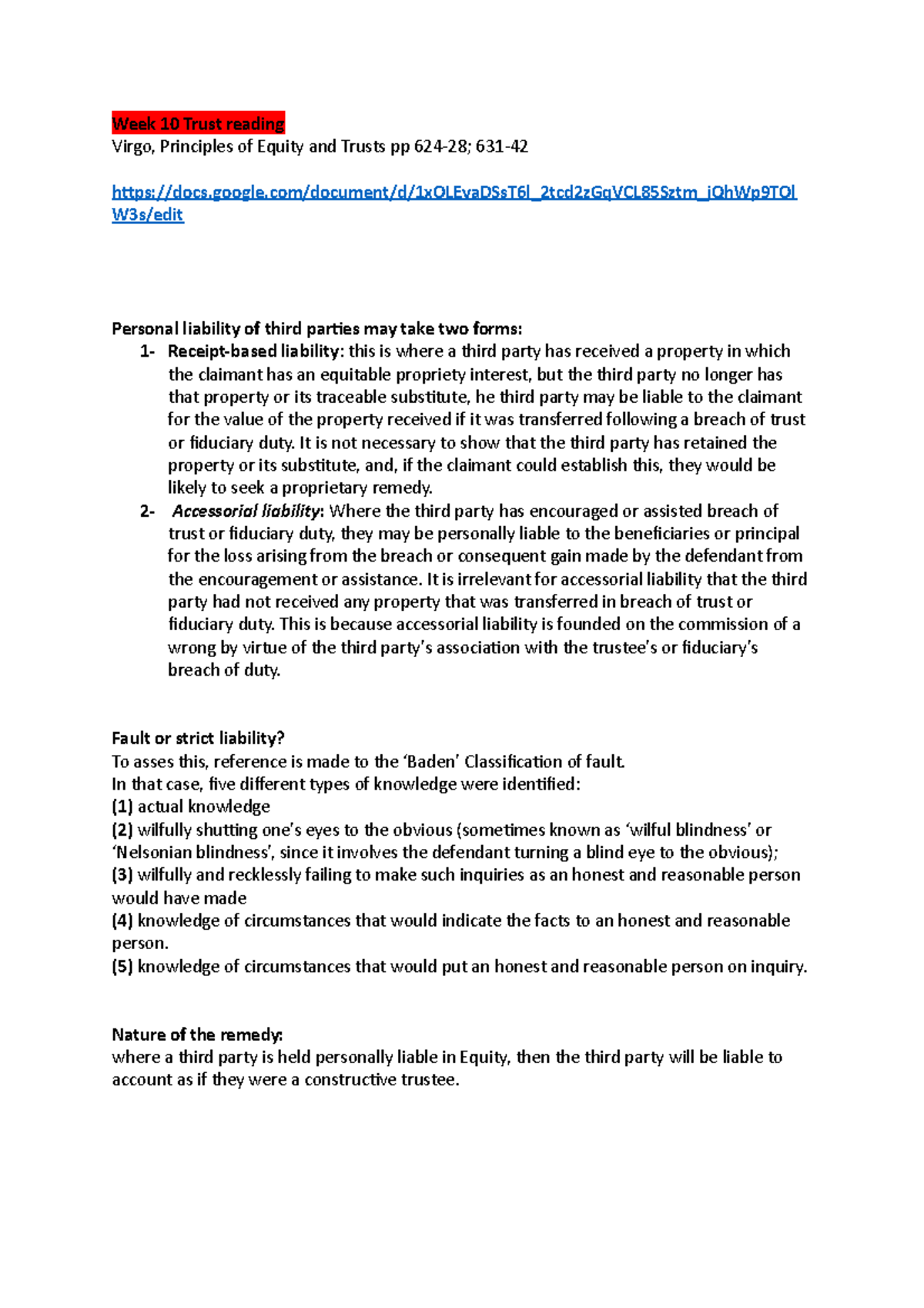 Week 10 Trust reading - Week 10 - Week 10 Trust reading Virgo ...