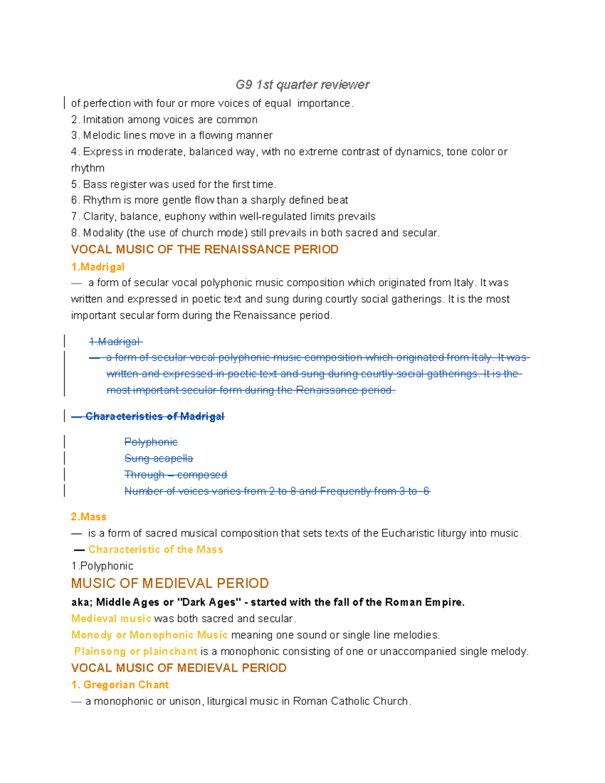 Grade 9 Reviewer - ####### G9 1st quarter reviewer of perfection with ...