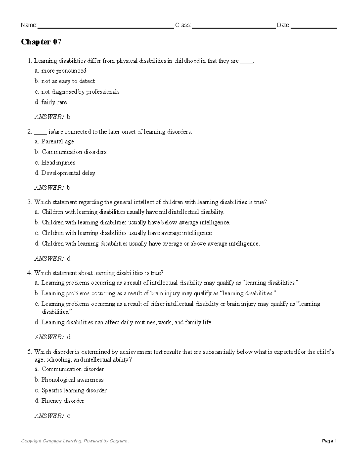 Chapter 07 questions and answers - PSY2012 - MDC - Studocu
