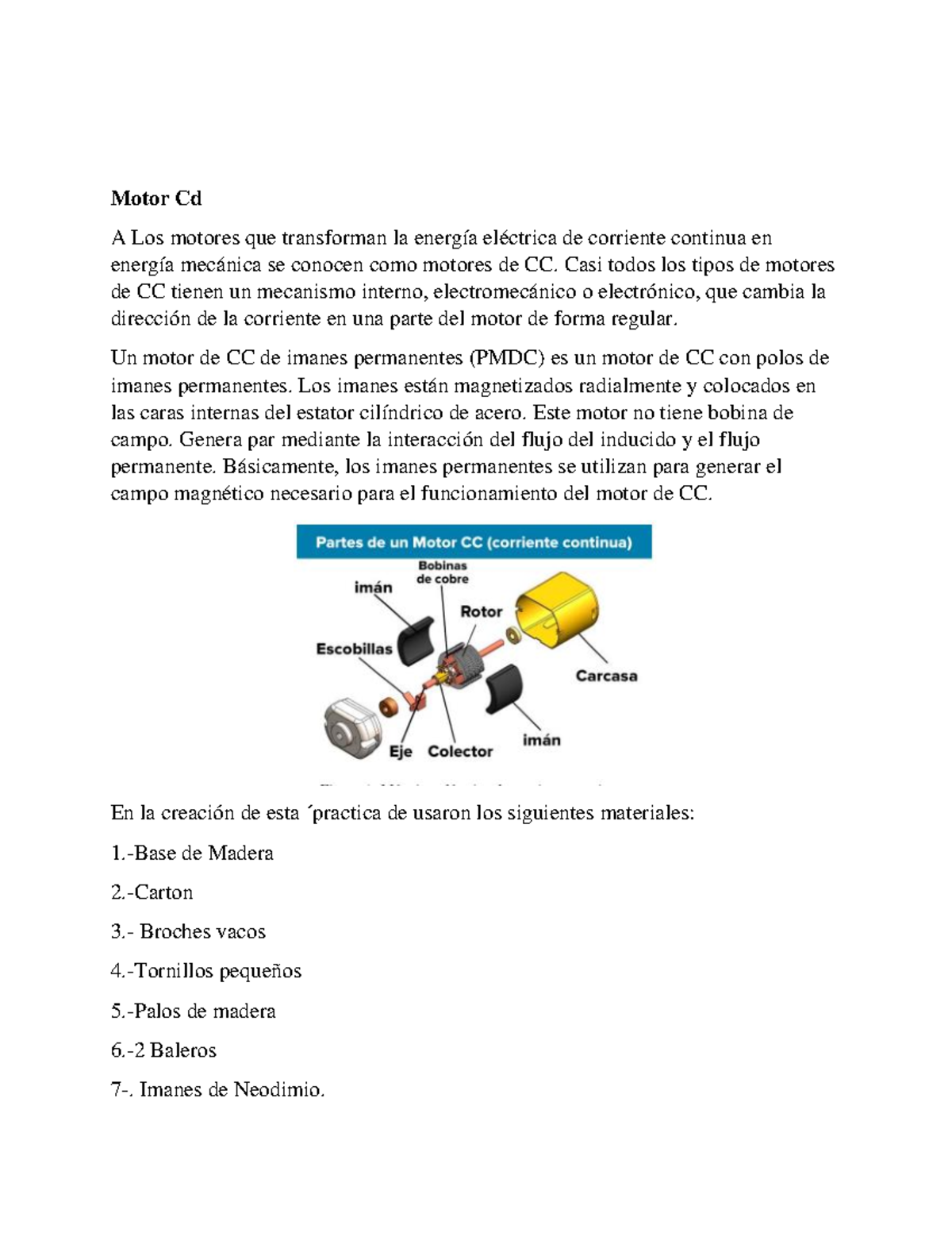 Motor de CD-Practica 3 - Simple - Motor Cd A Los motores que ...