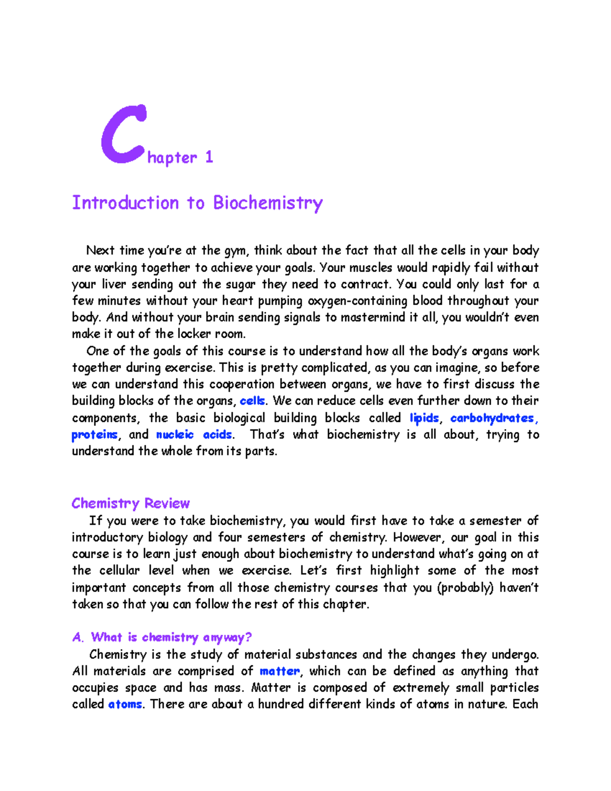 Intro to biochemistry and chemical formulars - Introduction to ...
