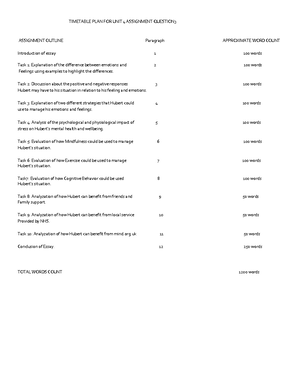Timetable Approach to Assignment Planning - Timetable Approach to ...