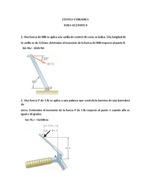 E y D tarea UC1 parte I - Actividad 1 UC1 Estática y dinámica - ESTATICA Y DINAMICA TAREA UC1 ...
