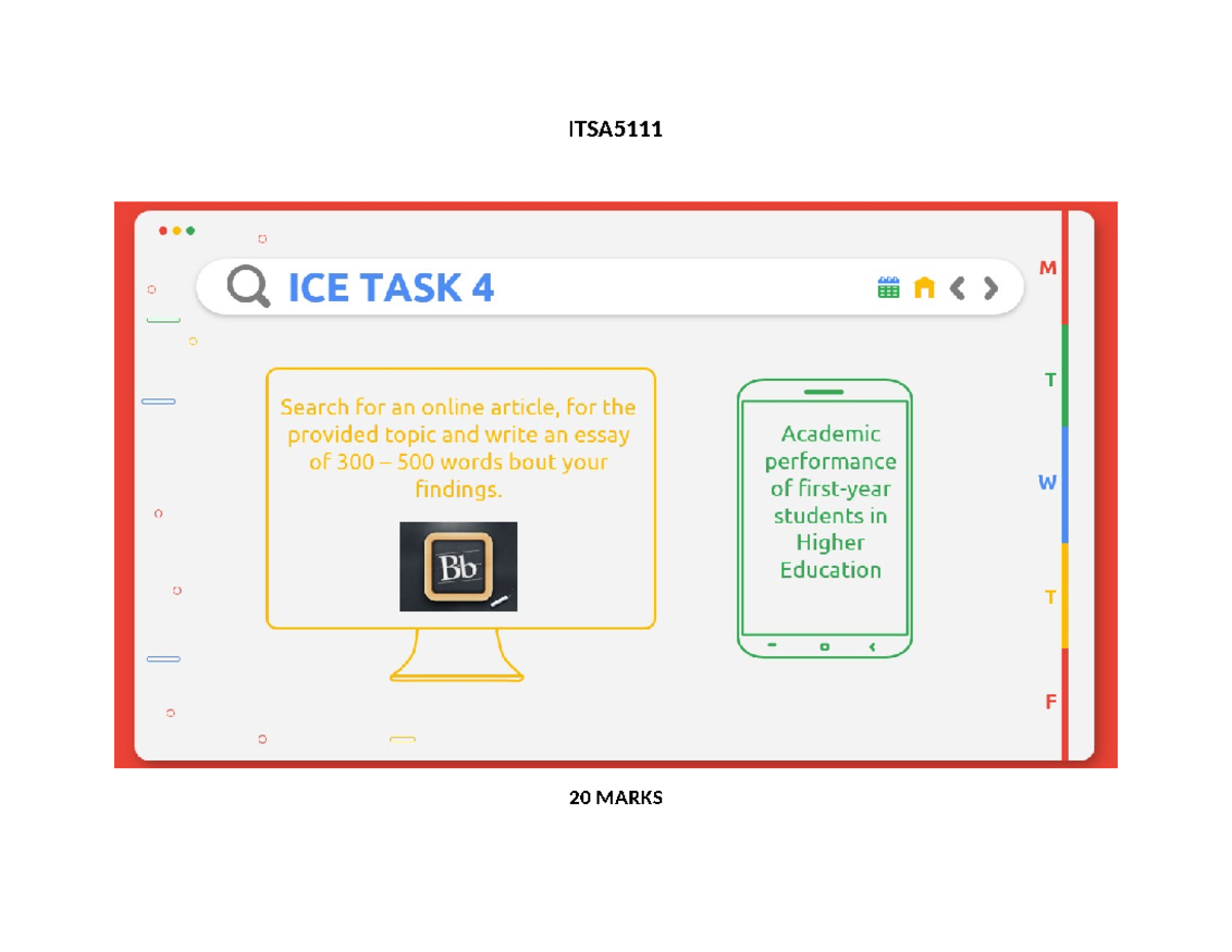 ICE TASK 4 ITSA5111 - Ake tsebe ke tsubile twerka - ITSA 20 MARKS - Studocu