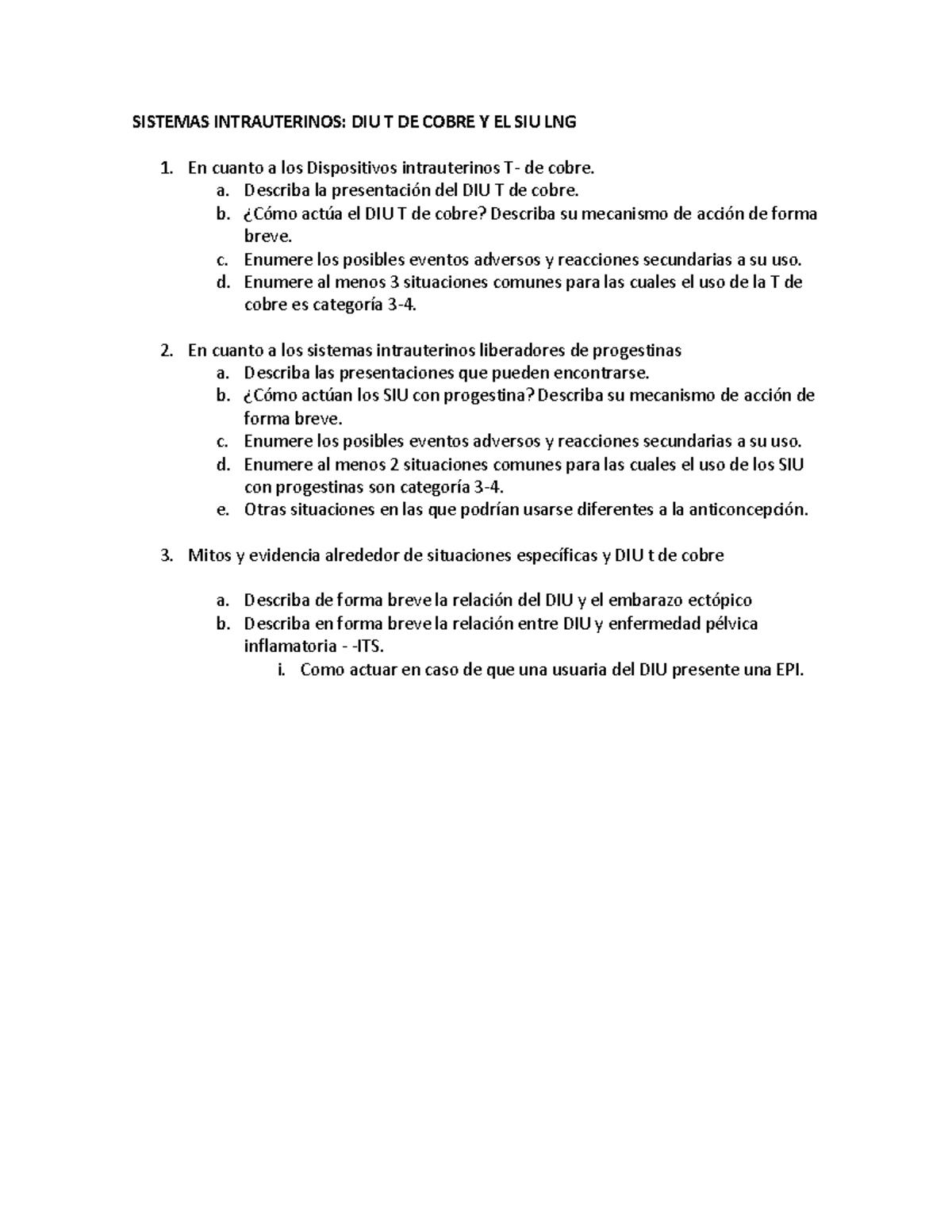 Sistemas Intrauterinos - SISTEMAS INTRAUTERINOS: DIU T DE COBRE Y EL ...