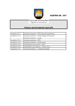Companies Act Question bank 2014 - AUDITING 3B – 2014 QUESTION BANK ...