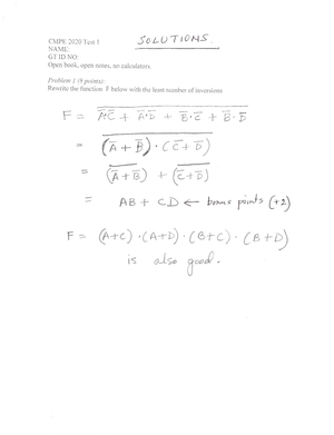 Solutions HW6 - HW6 Solutions Prob 6 (Wakerly) Draw the logic diagram ...