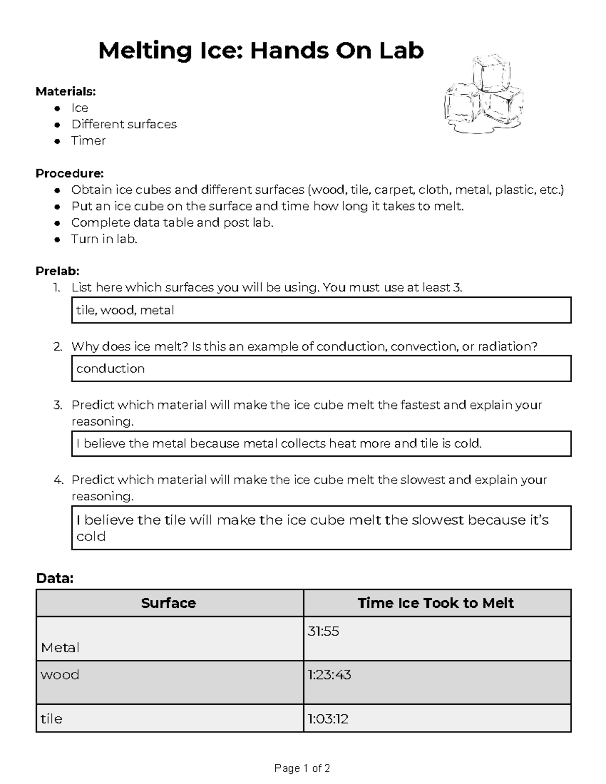 cgtftftcrxrxrxrcrcr tvtctcrvrc. yhybybMelting Ice: Hands On Lab ...
