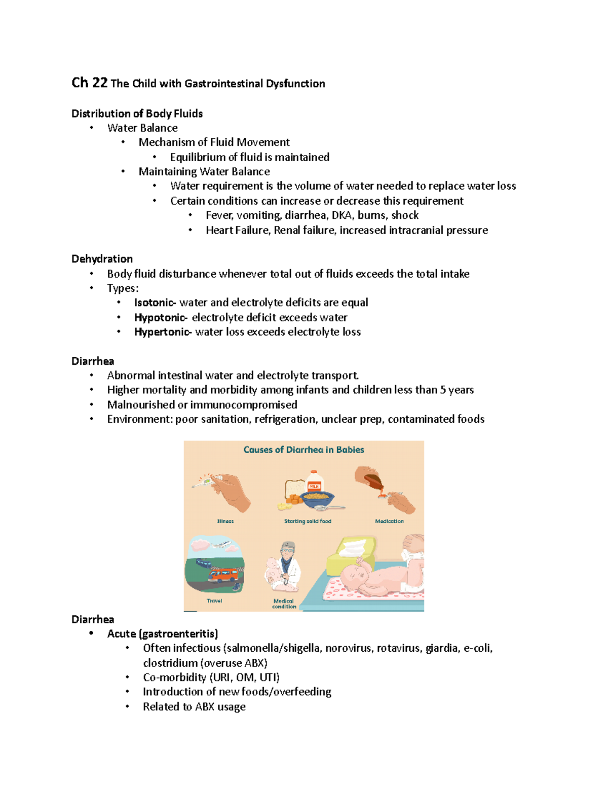 Ch 22 The Child with Gastrointestinal Dysfunction - Ch 22 The Child ...