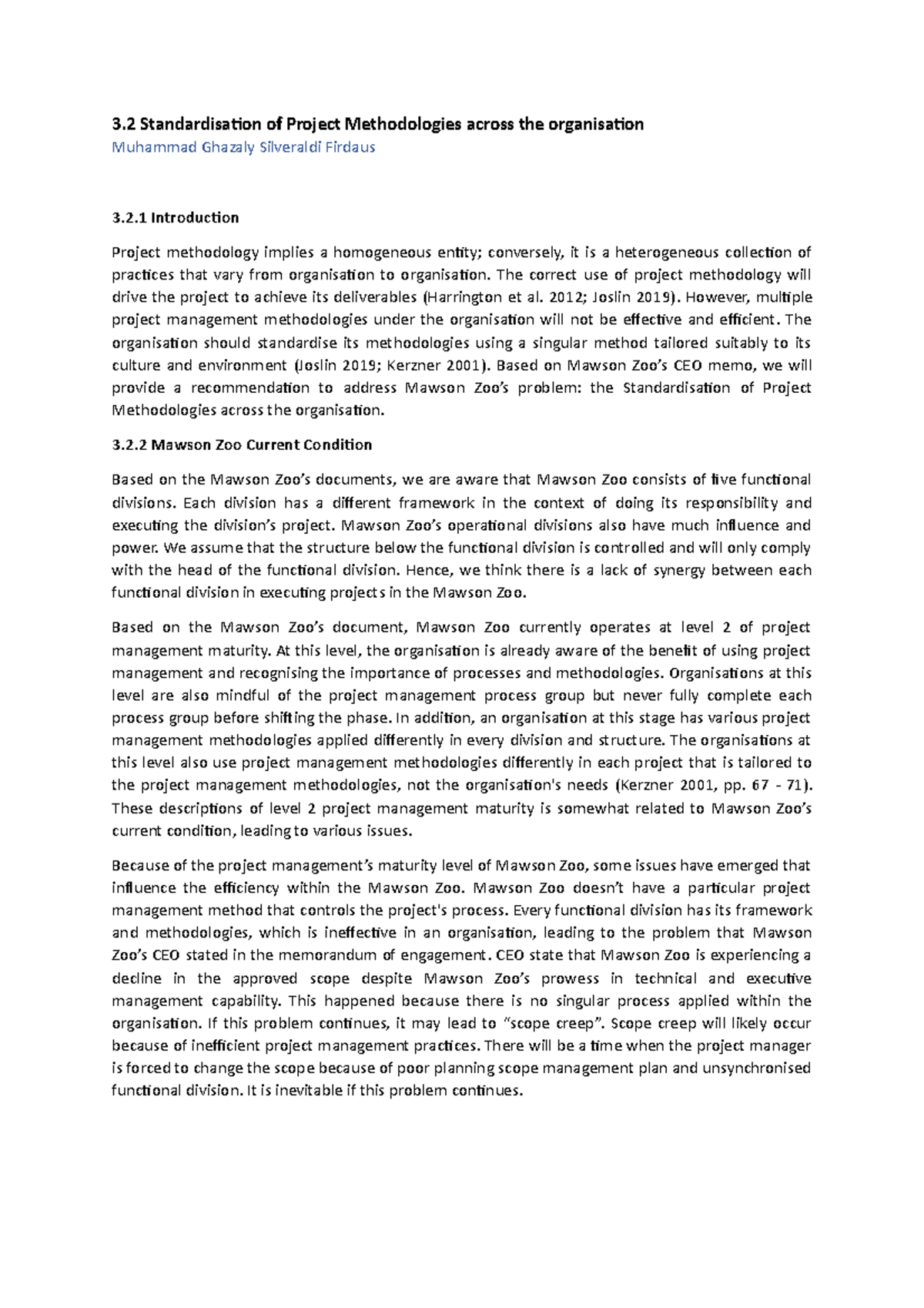 Standardisation of PM across the org - 3 Standardisation of Project ...