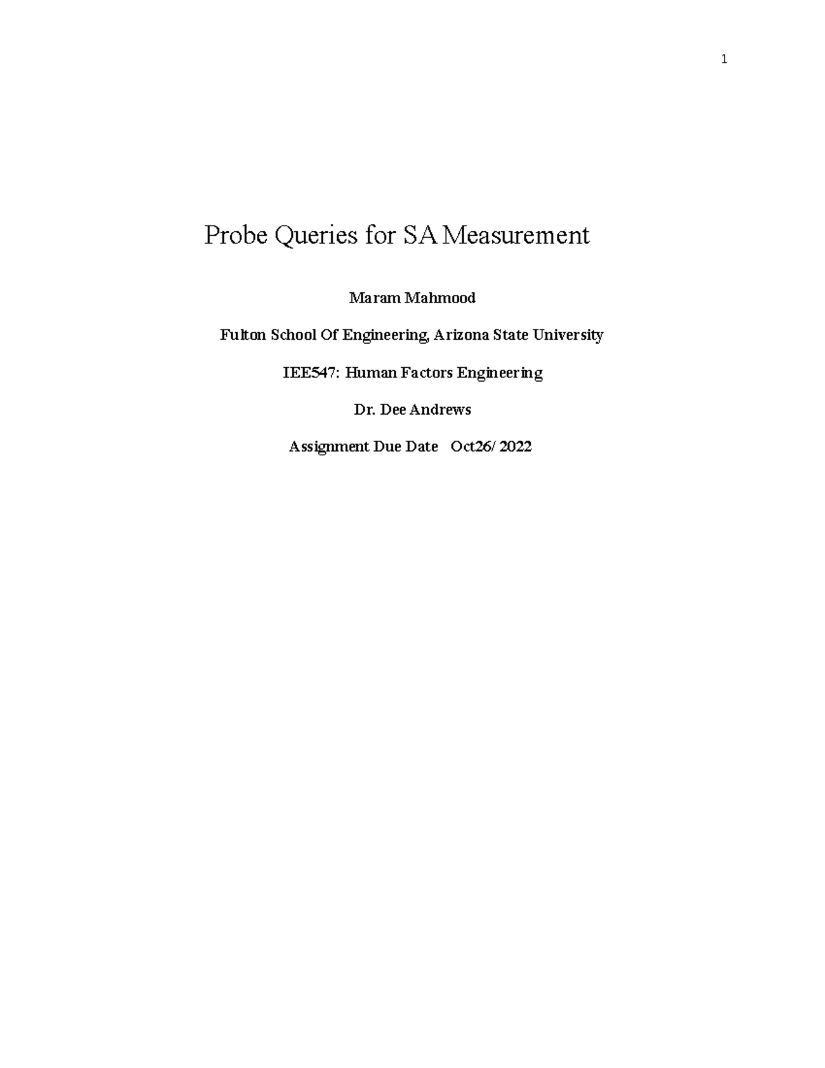 Document 7 pro - assigmnet - Probe Queries for SA Measurement Maram ...