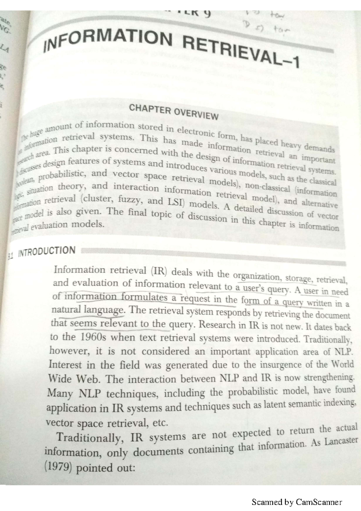 Module 5 (uploaded by snaptricks - INFORMATION CHAPTER OVERVIEW ...