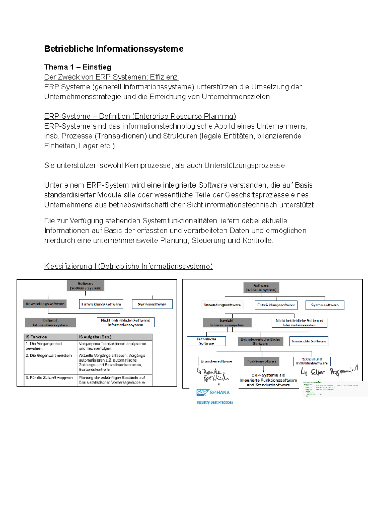 Betriebliche Informationssysteme part 1 - Betriebliche Informationssysteme Thema 1 – Einstieg ...