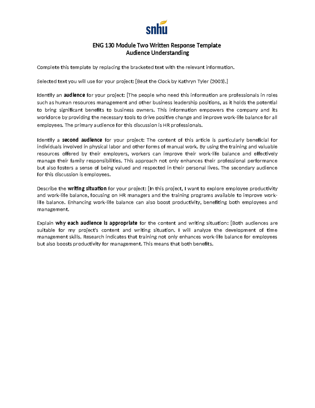 ENG 130 Module Two Written Response Template 1 - ENG 130 Module Two ...