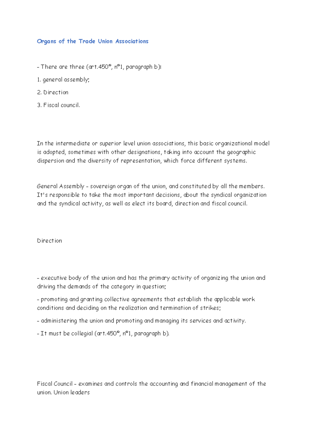 Organs of the Trade Union Associations 11 - Organs of the Trade Union ...