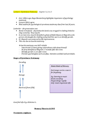 Lecture 4- forensic psychology - Lecture 4: Psychology of Terrorism ...
