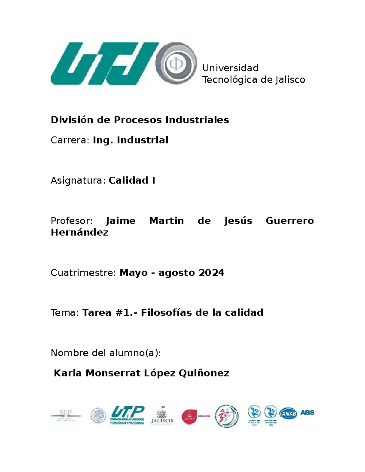 T2 - elizabeth rojero - Universidad Tecnológica de Jalisco División de ...