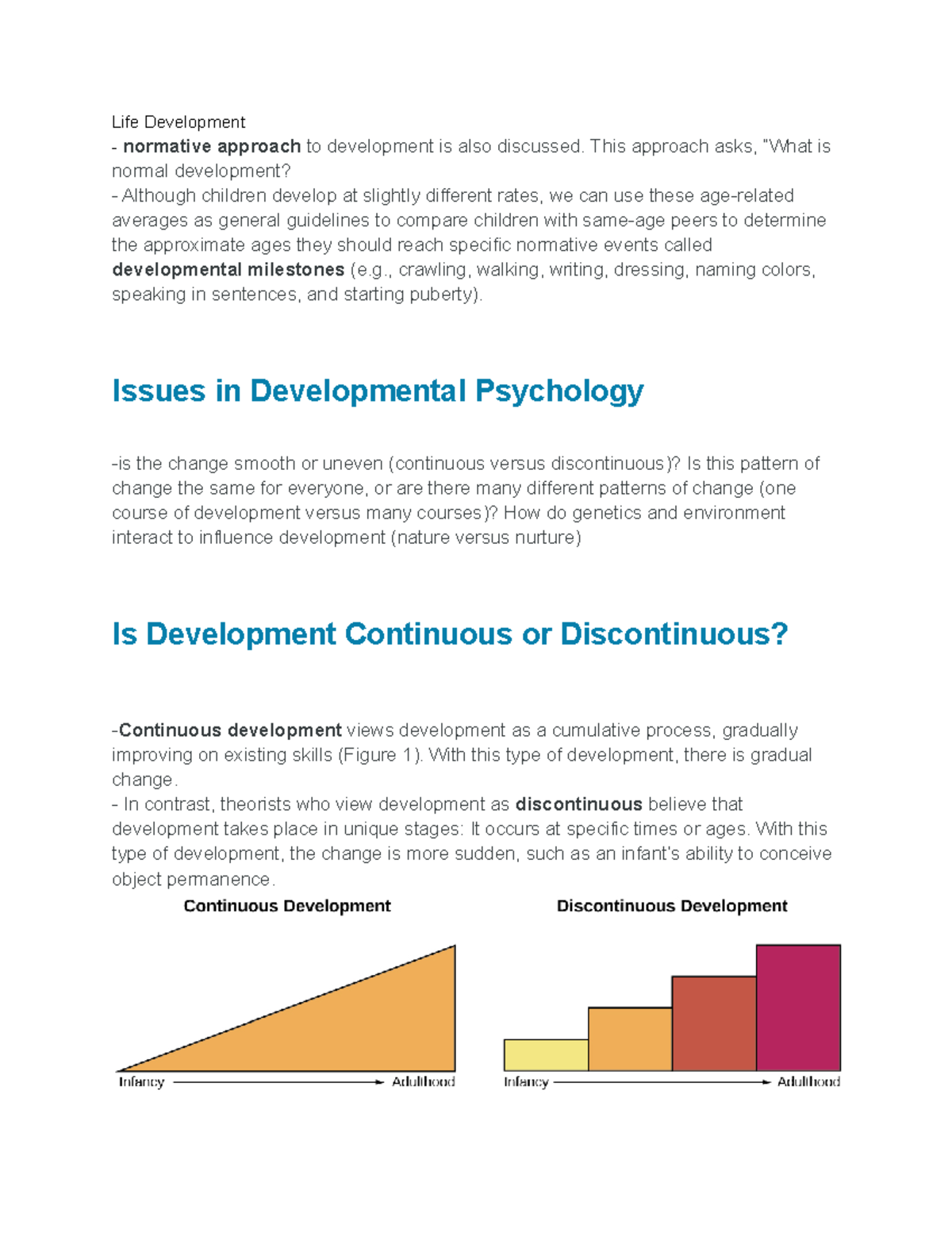 PSY MOD 7 - module 7 for psy 103 - Life Development normative approach ...